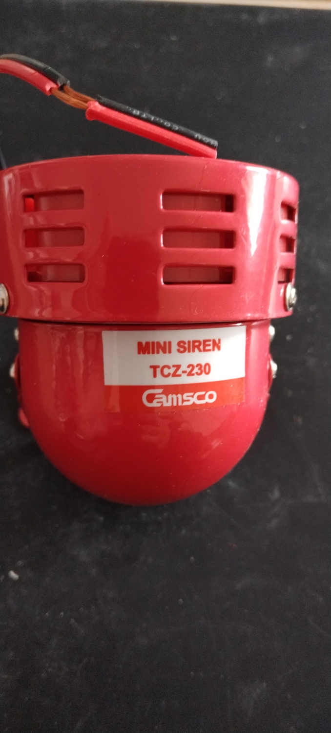 TCZ-230 CAMSCO Mini Siren 24Vdc - Panels and Parts Shopping