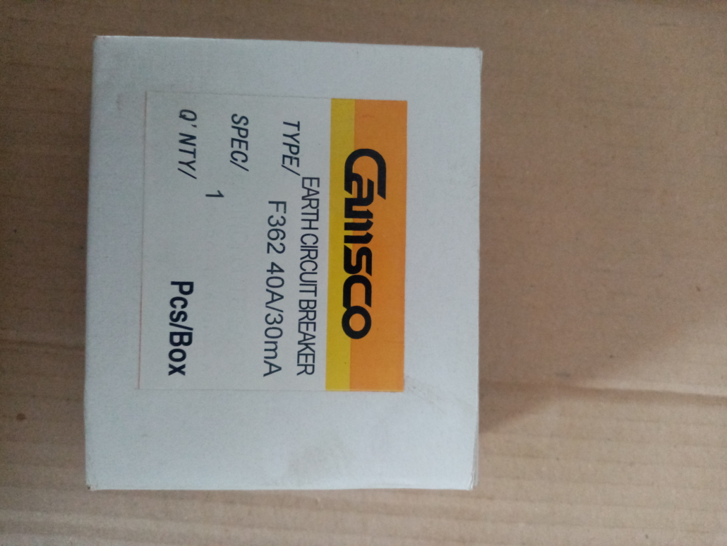 F362 CAMSCO RCCB 40A 30mA 2-pole Residual Current Circuit Breaker ...