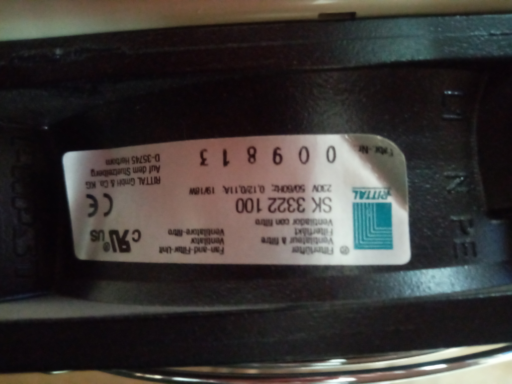 SK3322.100 RITTAL Fan and Filter 230V 50/60HZ - Panels and Parts Shopping