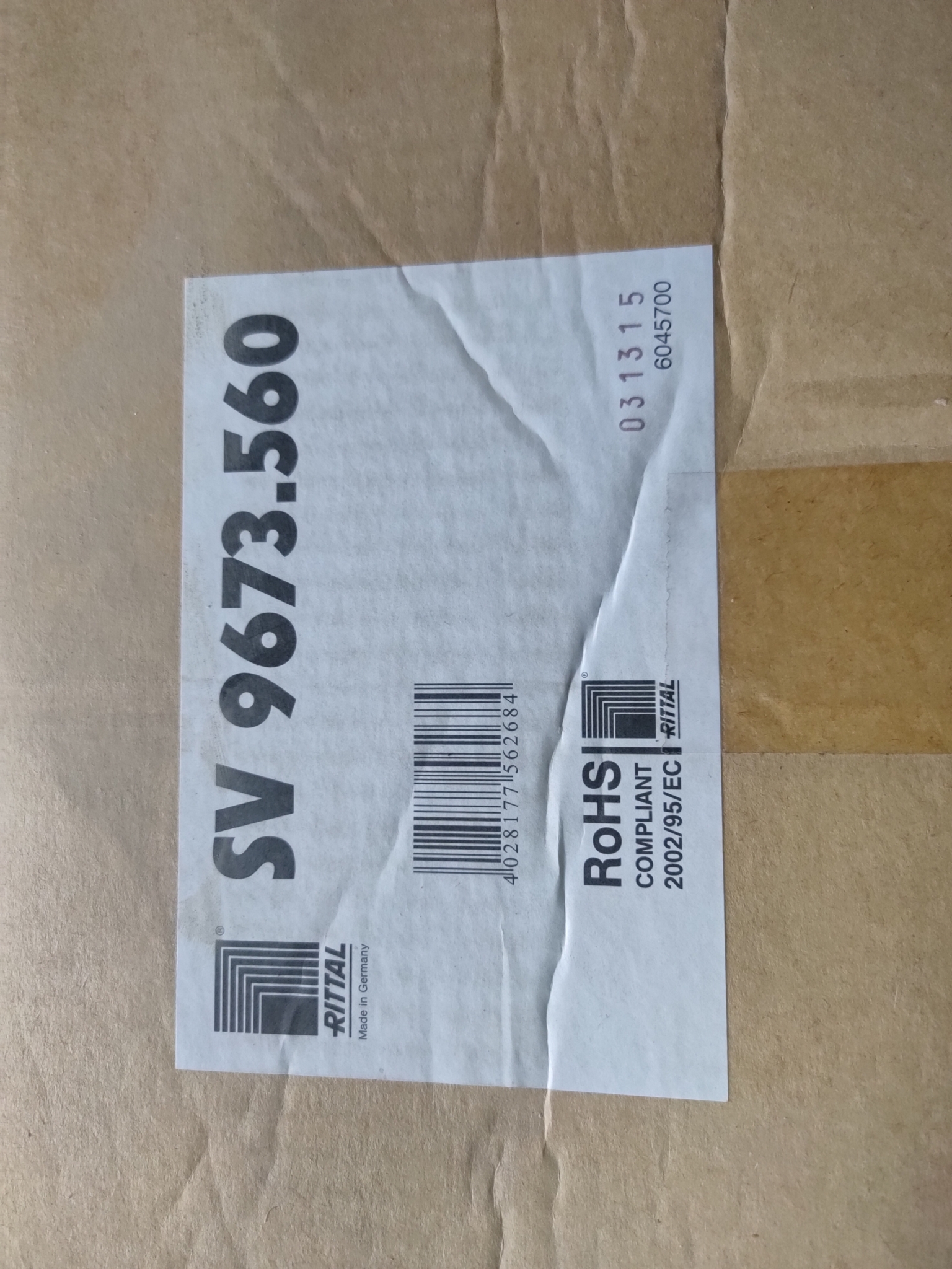 SV9673.560 RITTAL Busbar Cover - Panels and Parts Shopping
