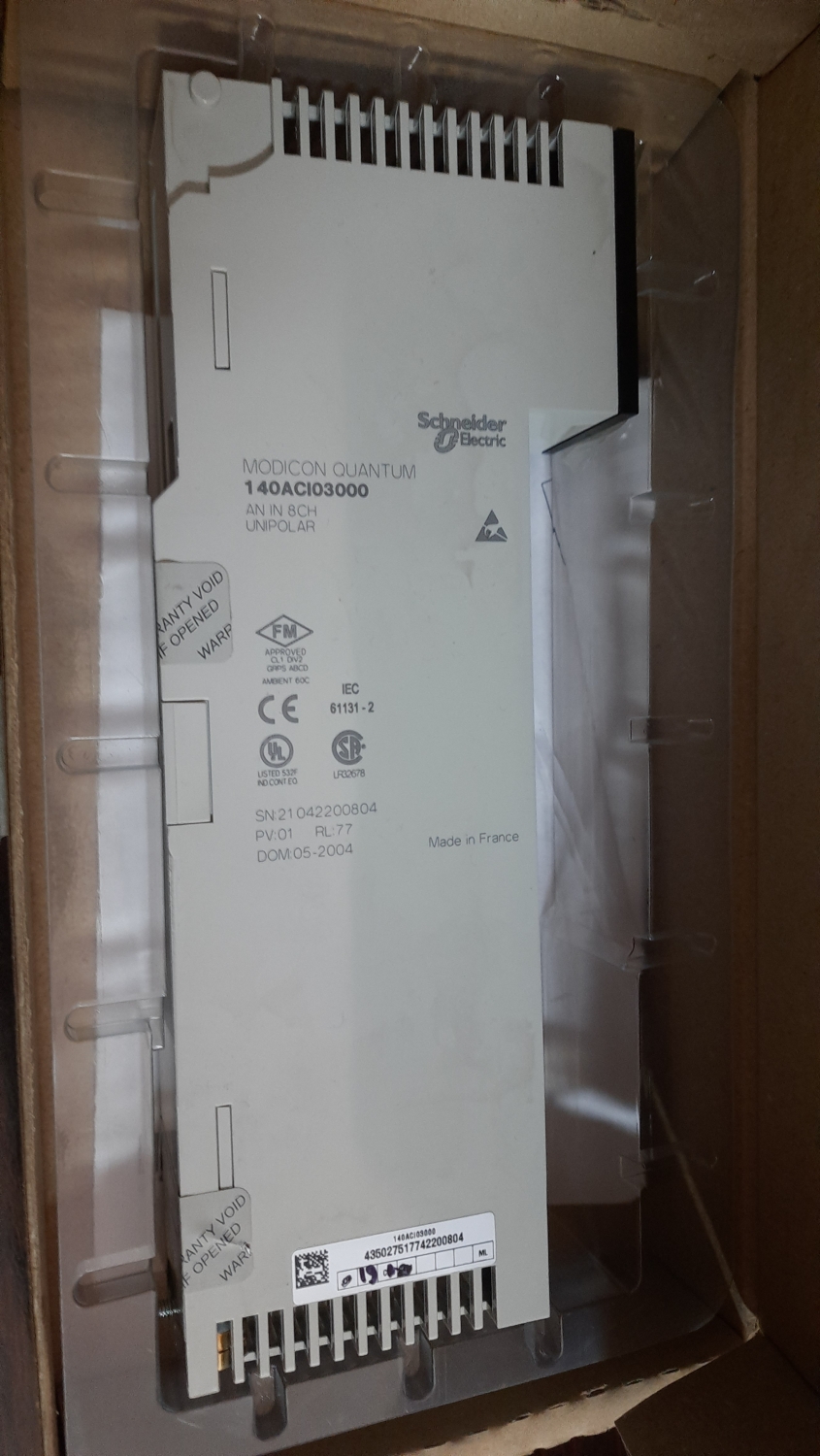 140ACI03000 Schneider analog input module 8 Channels Modicon Quantum ...
