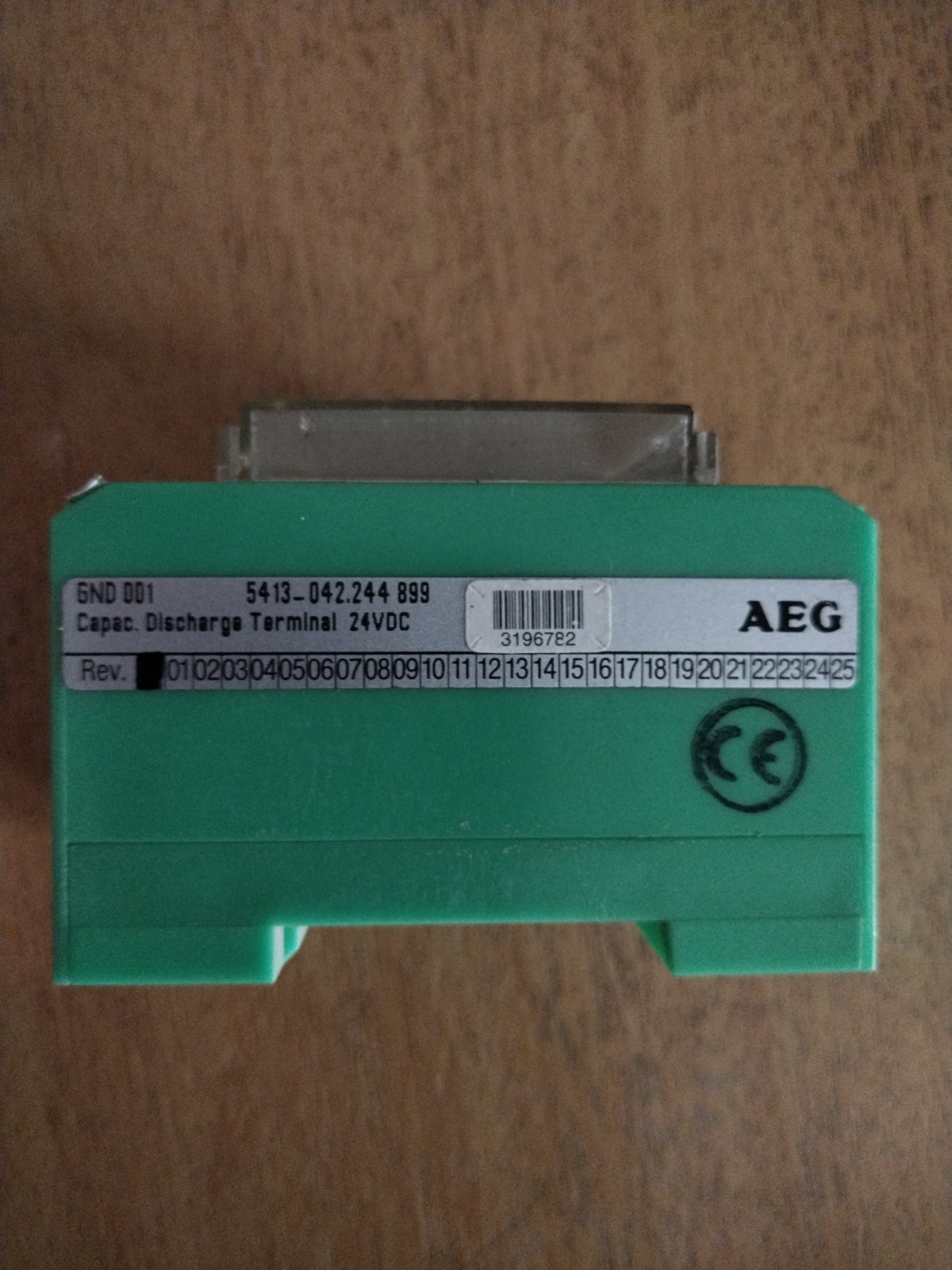 5413-042.244 899 AEG GND001 Capacitor Discharge Terminal 24VDC Din Rail ...