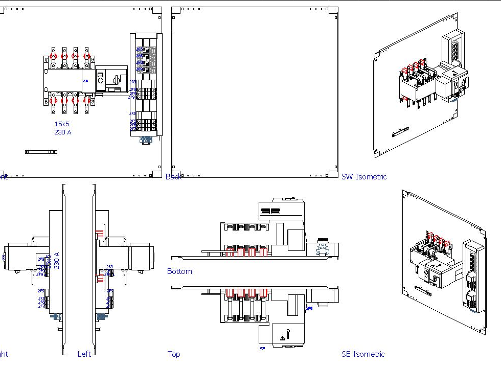 160A Motorized Change Over Switch (ATS) | Panels and Parts Shopping