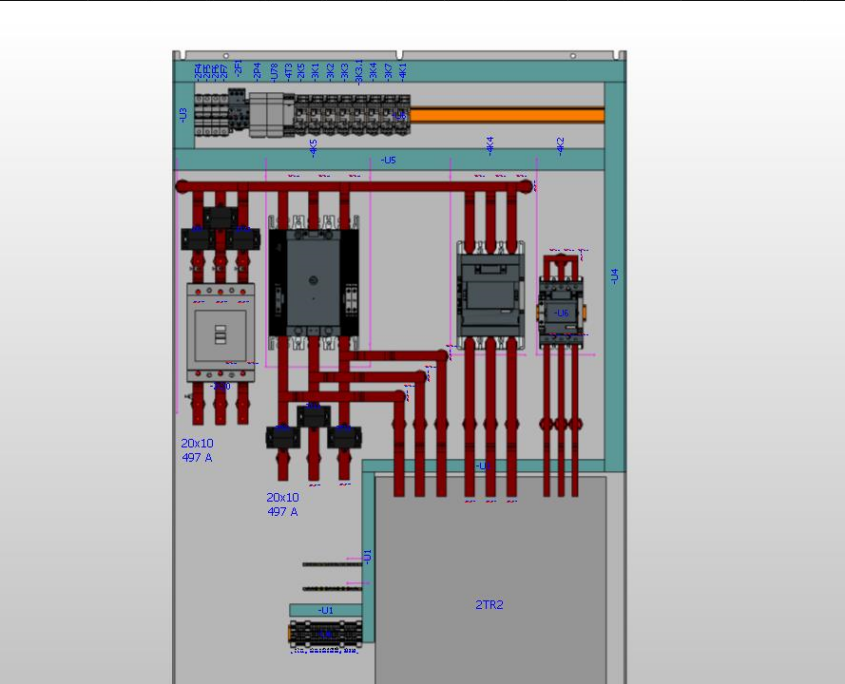 Typical ABB Motor Control Center Panel Incomer MCCB 400A AUTO ...