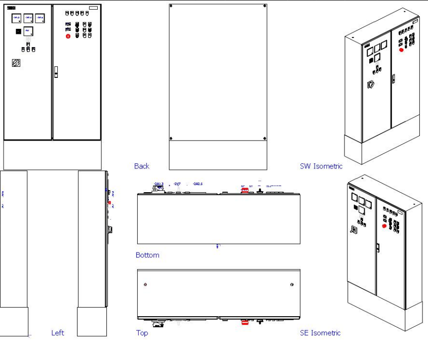 Typical ABB Motor Control Center Panel Incomer MCCB 630A AUTO ...