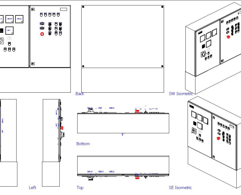 Typical ABB Motor Control Center Panel Incomer MCCB 80A AUTO ...