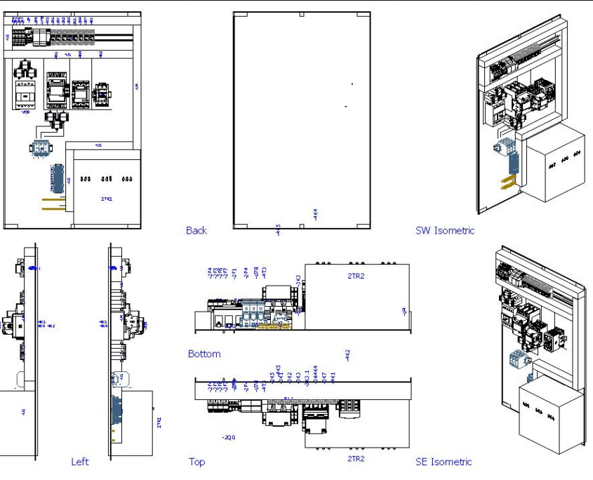 Typical ABB Motor Control Center Panel Incomer MCCB 200A AUTO ...