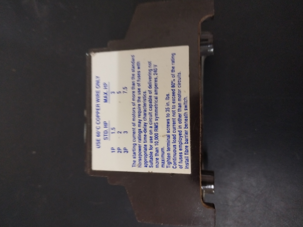 Cutler-Hammer PFS3322 Pullout Fused Switch - Panels and Parts Shopping