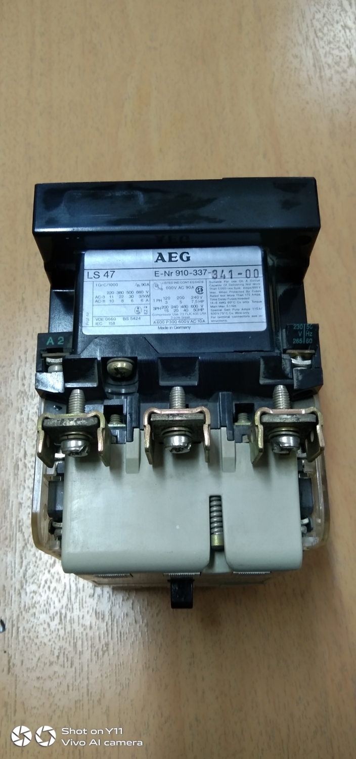 910-337-341 AEG LS47 Contactor 22Kw 230-265V 50/60Hz - Panels and Parts Shopping