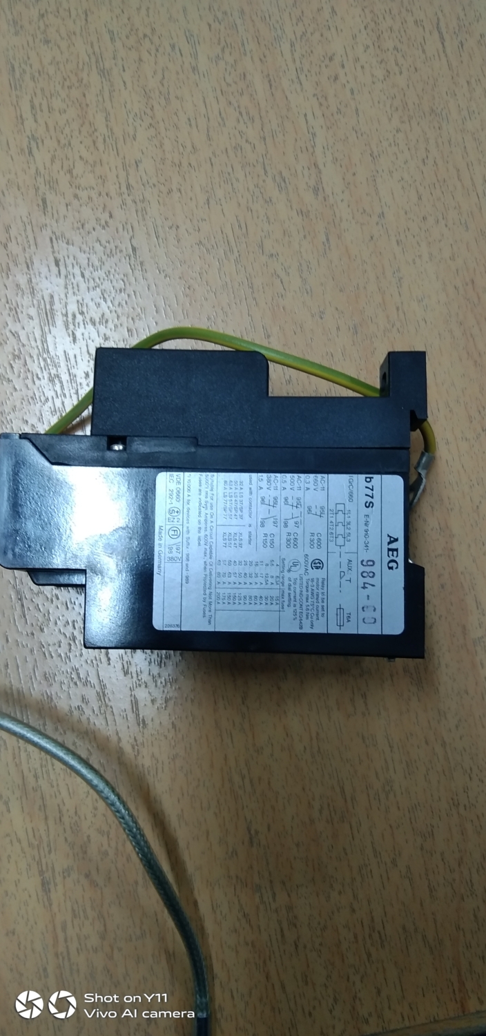 910-341-984-00 AEG b77S 25-40A Thermal Overload Relay with Remote Reset - Panels and Parts Shopping