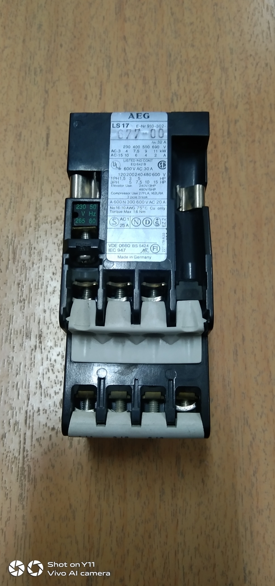 910-302-677 AEG LS17 Contactor - Panels and Parts Shopping