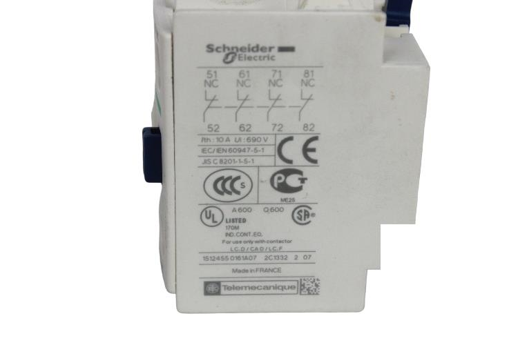 SCHNEIDER ELECTRIC LADN04 AUXILIARY CONTACT BLOCK - Panels and Parts ...