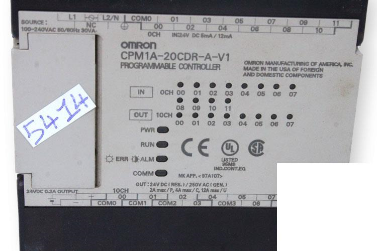 OMRON CPM1A-20CDR-A-V1 CPU UNIT - Panels and Parts Shopping