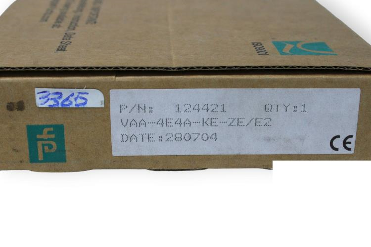 PEPPERL+FUCHS VAA-4E4A-KE-ZE/E2 AS-INTERFACE SENSOR/ACTUATOR MODULE ...