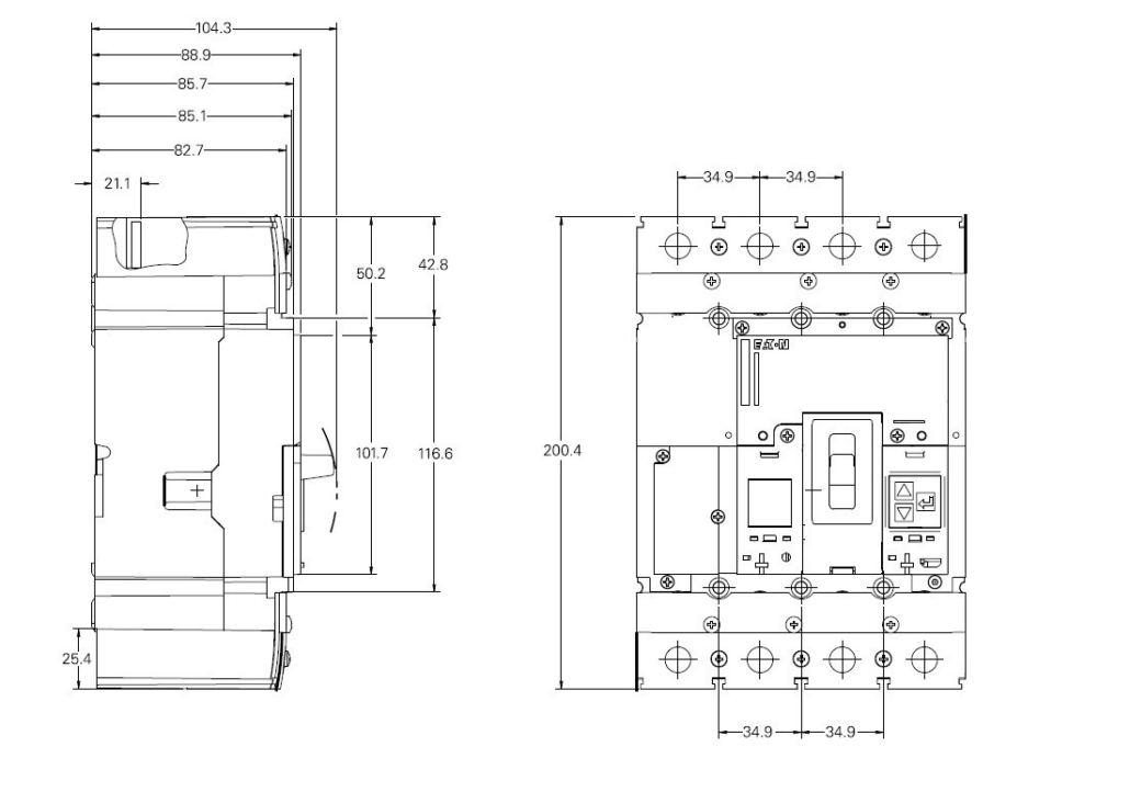 Eaton Moeller series Power Defense molded case circuit-breaker - Panels ...