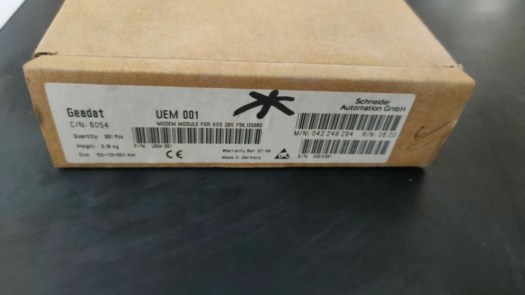 Schneider Electric Geadat UEM 001 MODEM Module for KOX 20X FSK,1200BD ...