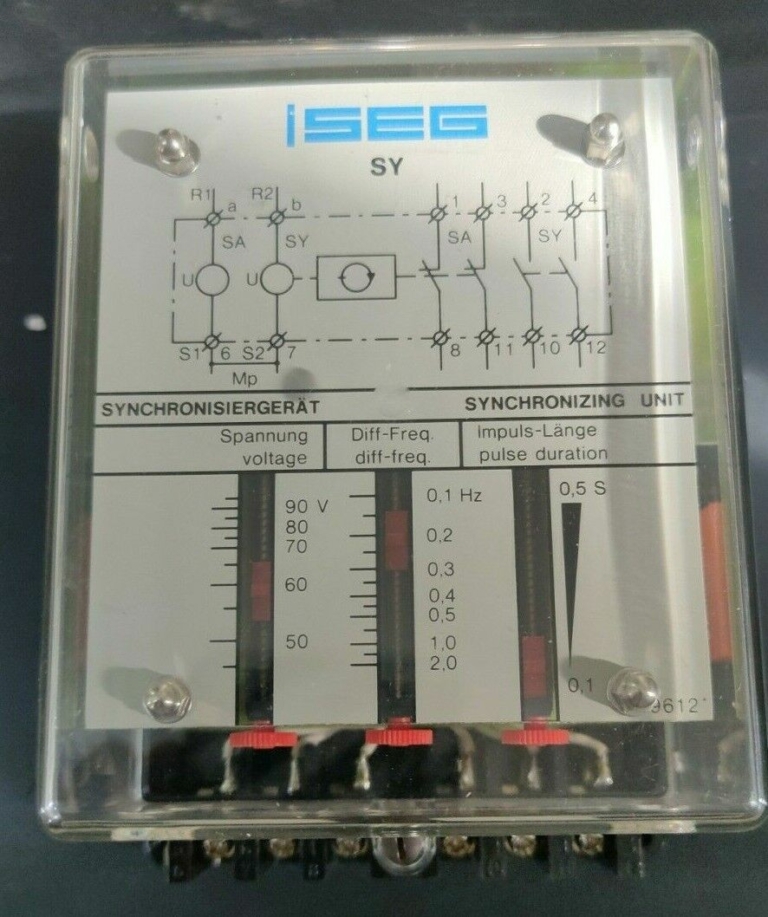 SEG SY1-230-50 Synchronizing check relay - Panels and Parts Shopping
