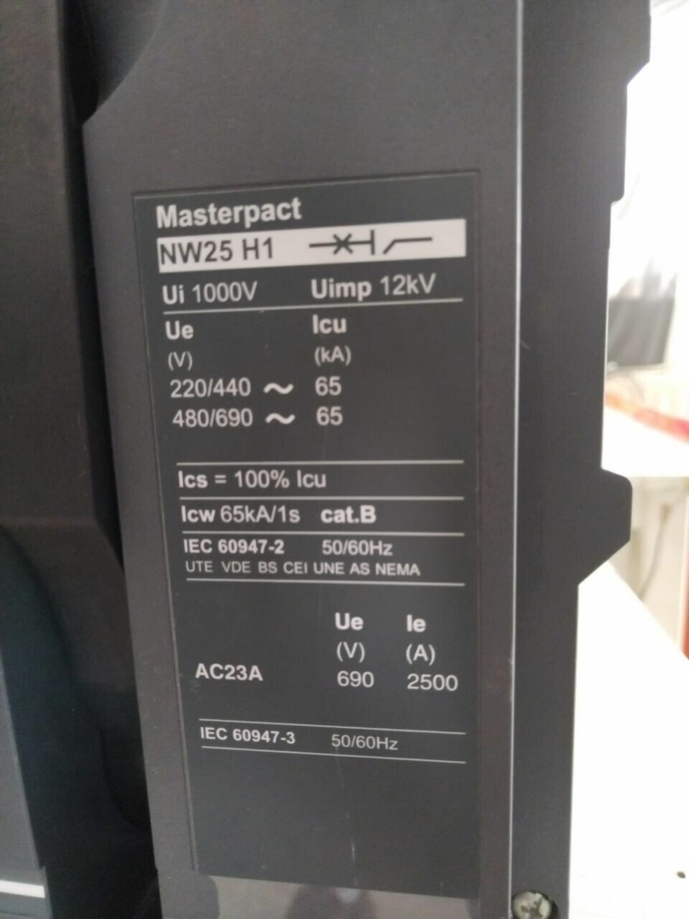 Schnerider Electric Masterpact NW25H1 4P 65KA 1000V Air Circuit Breaker - Panels and Parts Shopping