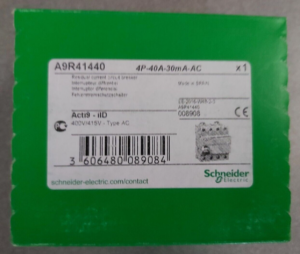A9R41440 Schneider Electric ACTI9 4P 40A 30mA RCCB Residual Current ...