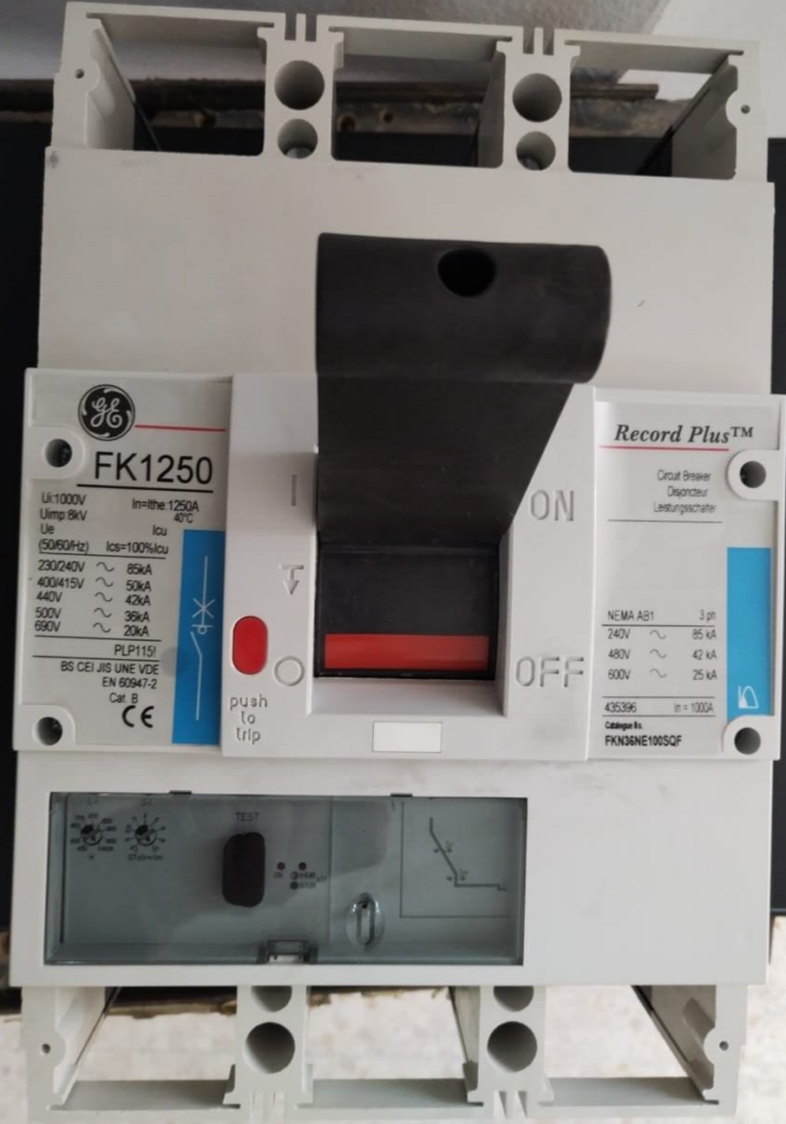 FKN36NE100SQF GE Record Plus Circuit Breaker FK1250 1000A 3P 1000V ...