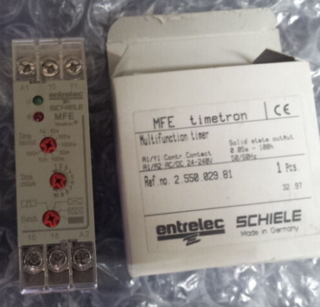Entrelec Schiele MFE Multifunction Flasher Timer Solid State Output 2 ...