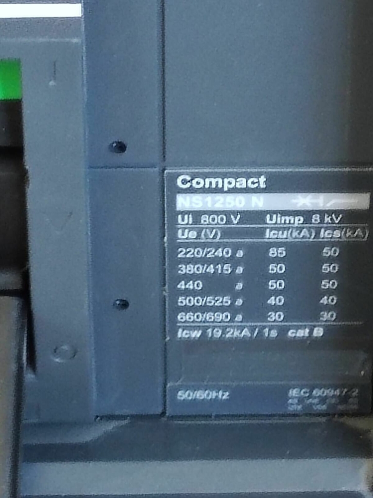 NS1250N Schneider Electric 1250A 4P 50KA Drawout Breaker - Panels and ...