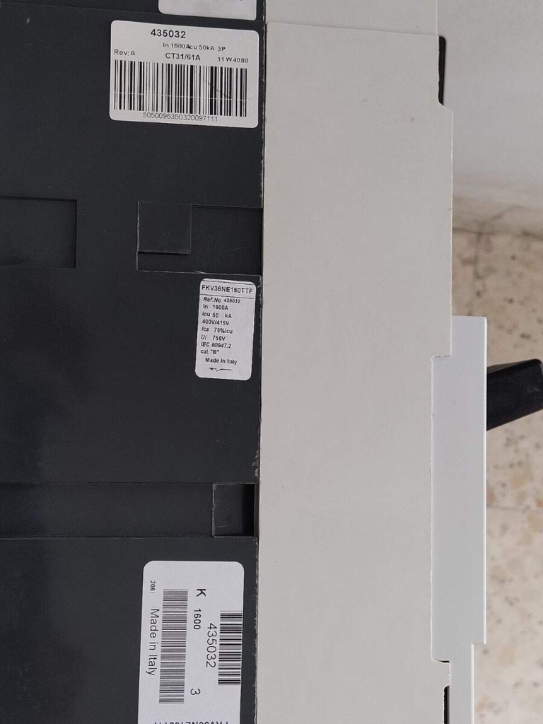 FKV36NE160TTF GE Record Plus Circuit Breaker FK1600 1600A 3P 50kA ...