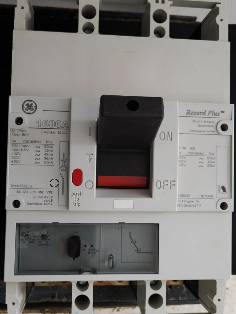 FKV36NE160TTF GE Record Plus Circuit Breaker FK1600 1600A 3P 50kA ...